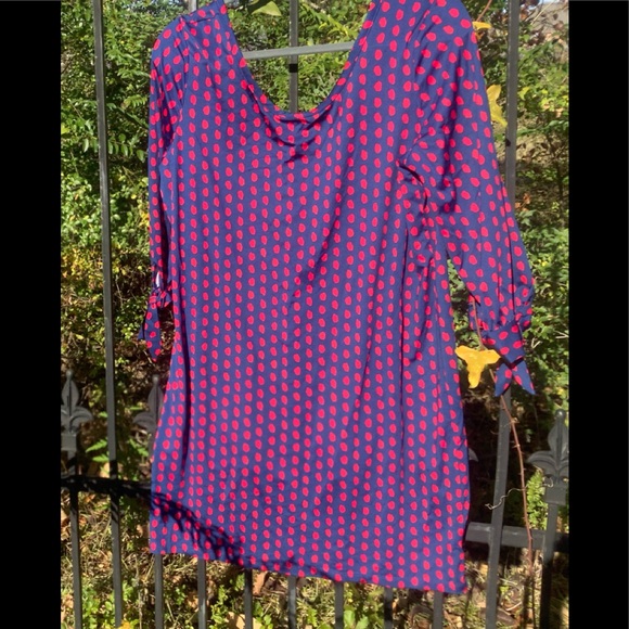 Mud Pie | Dresses | Mud Pie Blue Red Dots Dress Top | Poshmark